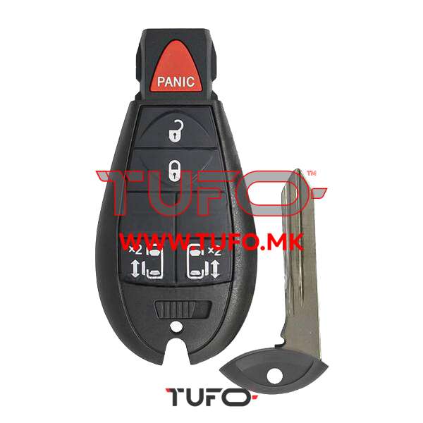 Jeep Dodge Chrysler Fobik Remote Key 4+1 Buttons Side Doors Button Type ...