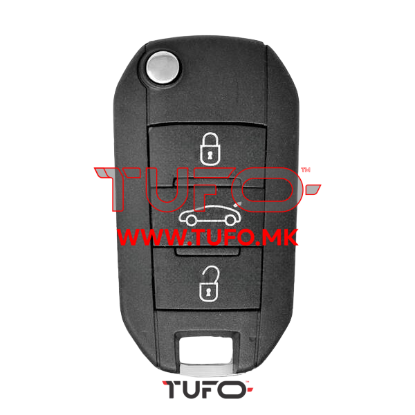 Peugeot 301 508 Citroen C-Elysee C4-Cactus Flip Remote Key 433MHz 3 ...