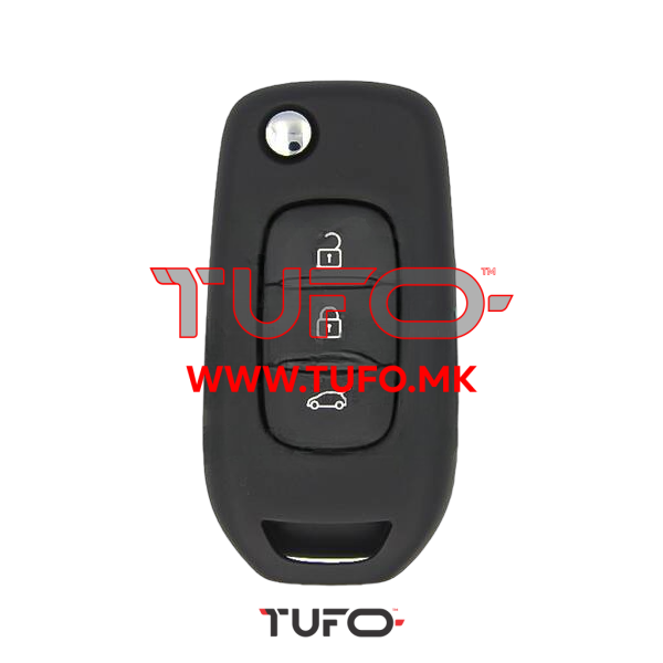 Renault Dacia Flip Remote Key 3 Buttons 433MHz AES PCF7961M Transponder ...