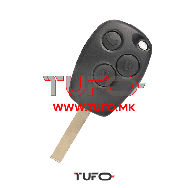 REN Dacia Logan Remote Key 3 Buttons 433MHz PCF7947 Transponder – Tufo