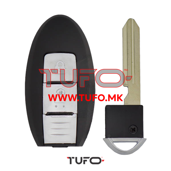 Nissan Smart Key Shell 2 Buttons Left Battery Type – Tufo