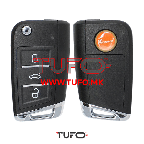 Xhorse VVDI Key Tool VVDI2 Flip Remote Key 3 Buttons MQB Style XEMQB1EN ...
