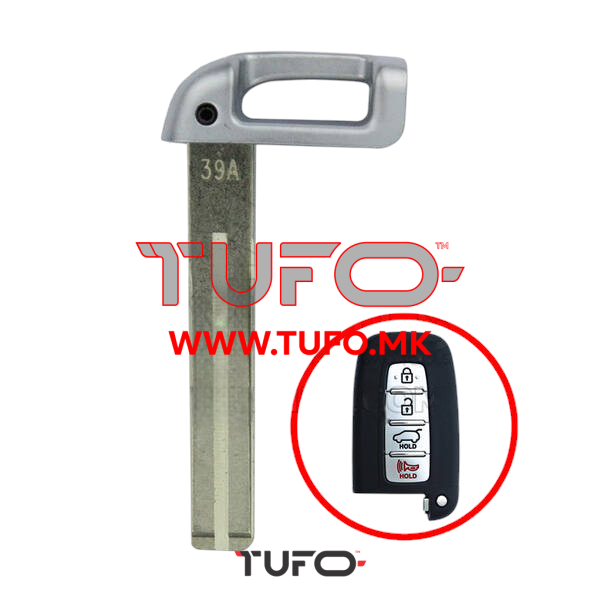 Hyundai Genuine Smart Key Remote Blade TOY48 81996-3S020 / 81999-3M020 ...