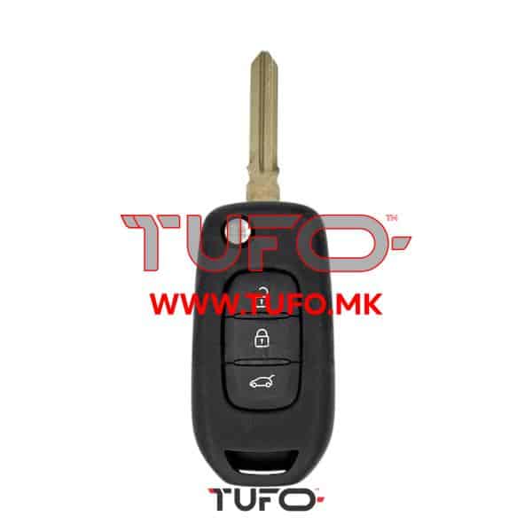 REN Dacia Flip Remote Key Shell 3 Buttons White Color HU179 Blade – Tufo