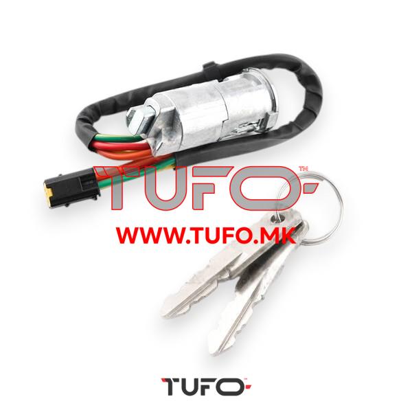 Renault Clio II Dacia Logan, Sandero Ignition Lock 2 x Blade Keys 4 Pin ...