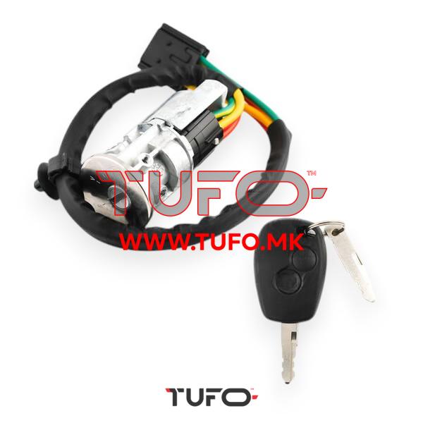 Renault Clio Dacia Logan, Sandero Ignition Lock – 1 x Plastic Keys with ...